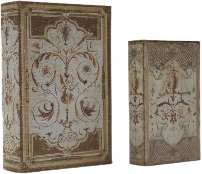 Amazon.com: ZWUCAY Decorative Book Boxes Set,Magnetic Lock Faux Wooden ...