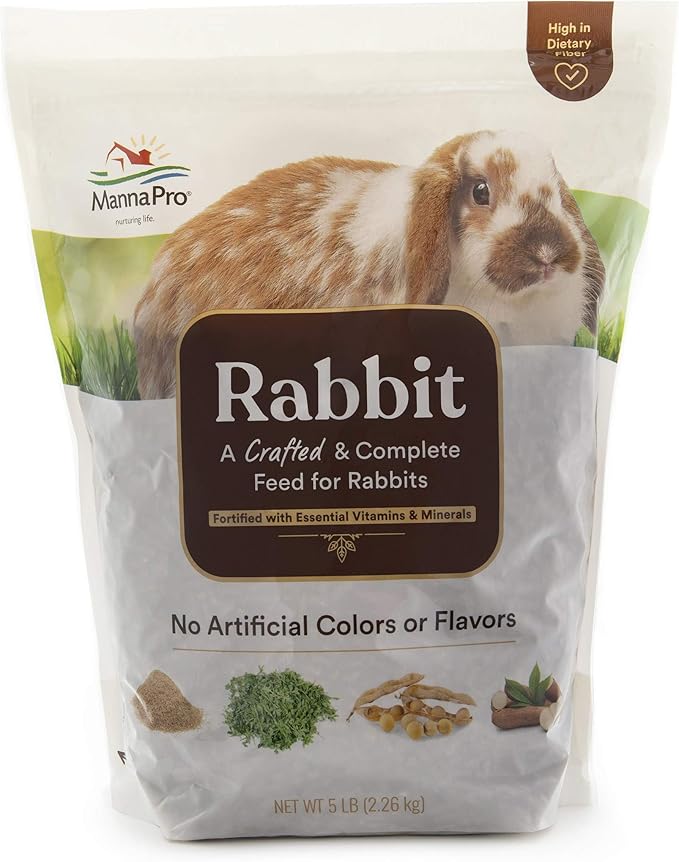 Amazon.com: Manna Pro Rabbit Feed - with Vitamins & Minerals - Complete ...
