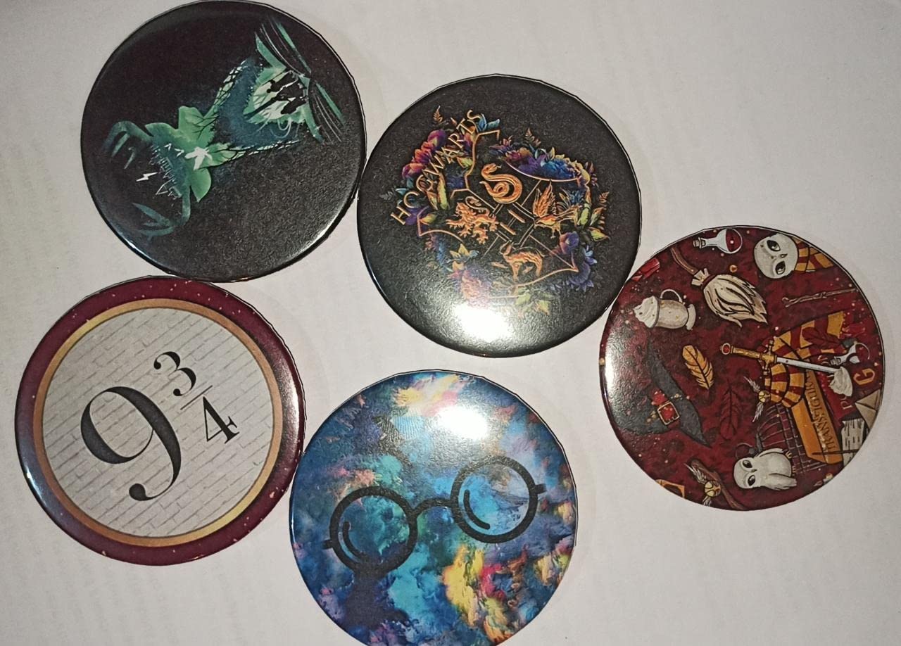 Buy d2c harry potter button badges- Multi color Online at Low Prices in ...
