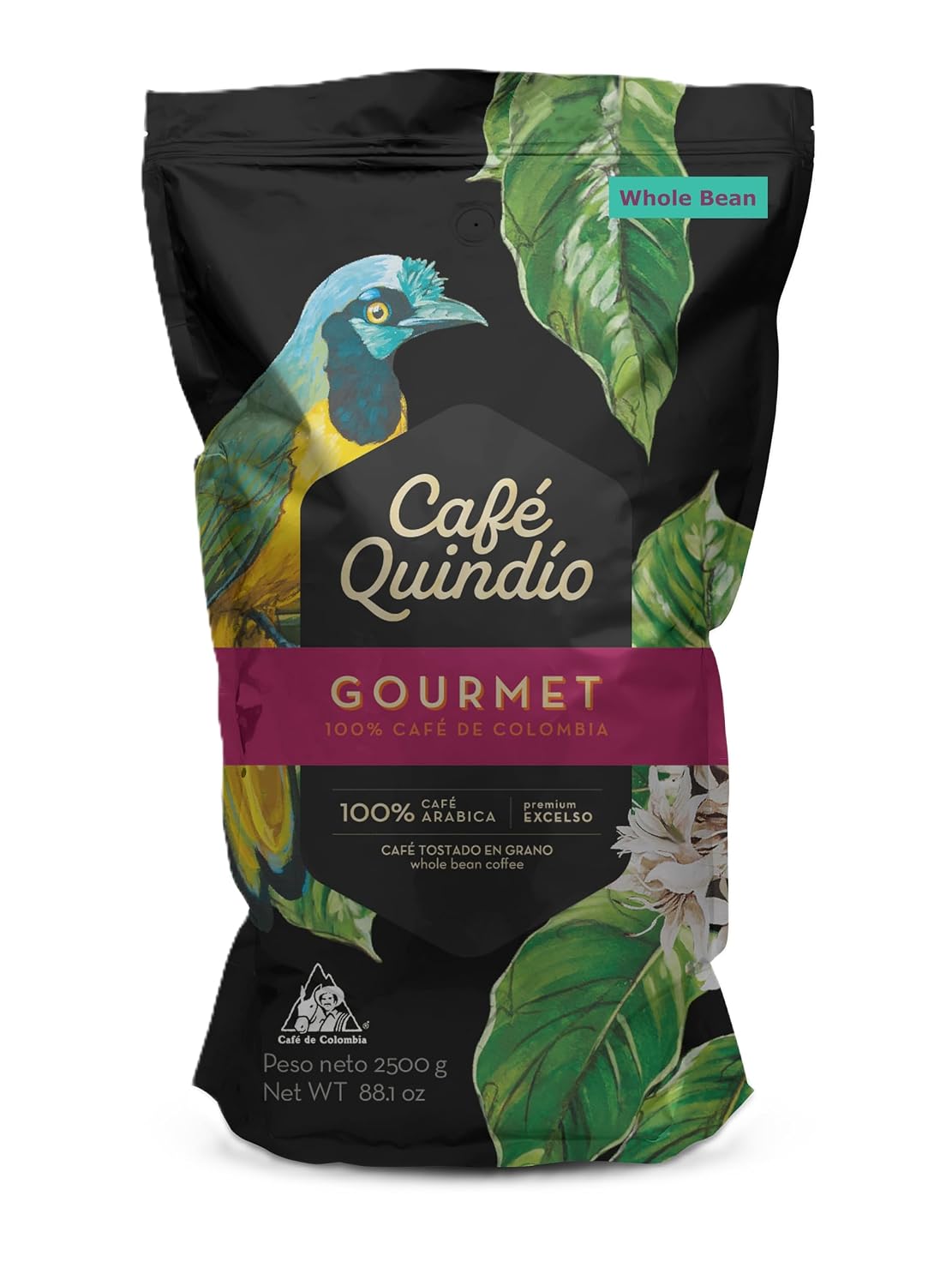 Amazon.com : Cafe Quindio Gourmet - Medium Roast 100% Colombian Excelso ...