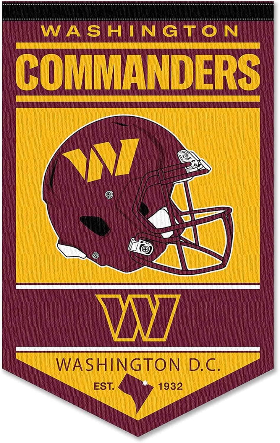 Amazon.com : WinCraft Washington Commanders Heritage History Banner ...