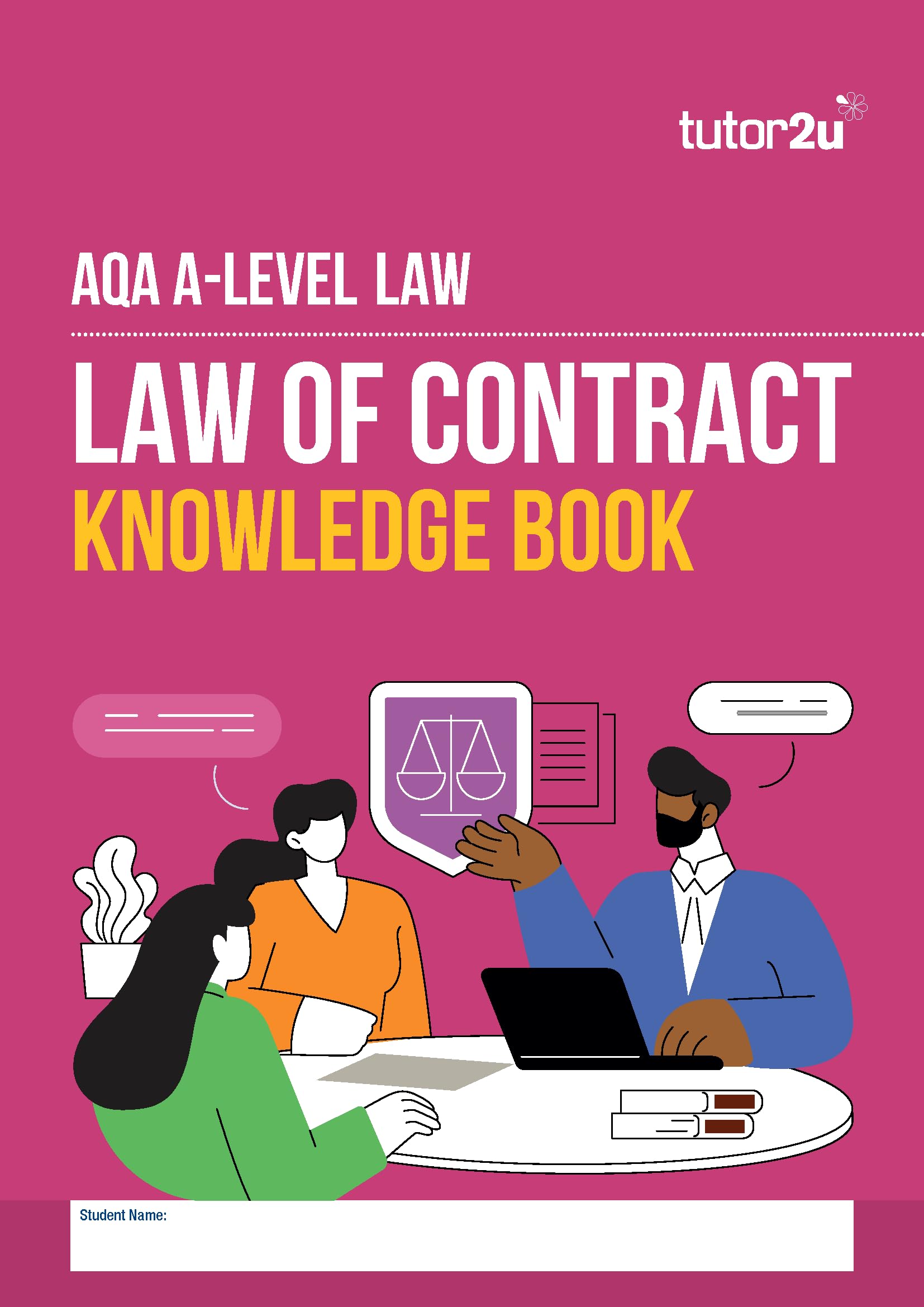 AQA A-Level Law: Law of Contract Knowledge Book: for 2025 and 2026 exams (tutor2u AQA A-Level ...