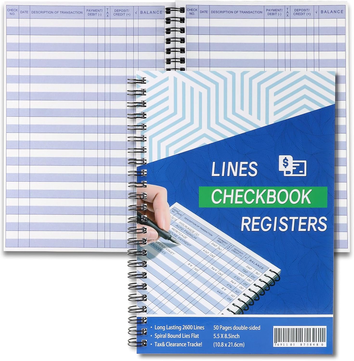 Amazon.com : Checkbook Register, Check Registers for Personal ...