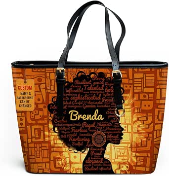 Amazon.com: Sistabag Personalized Leather Totebag For Women - Large ...