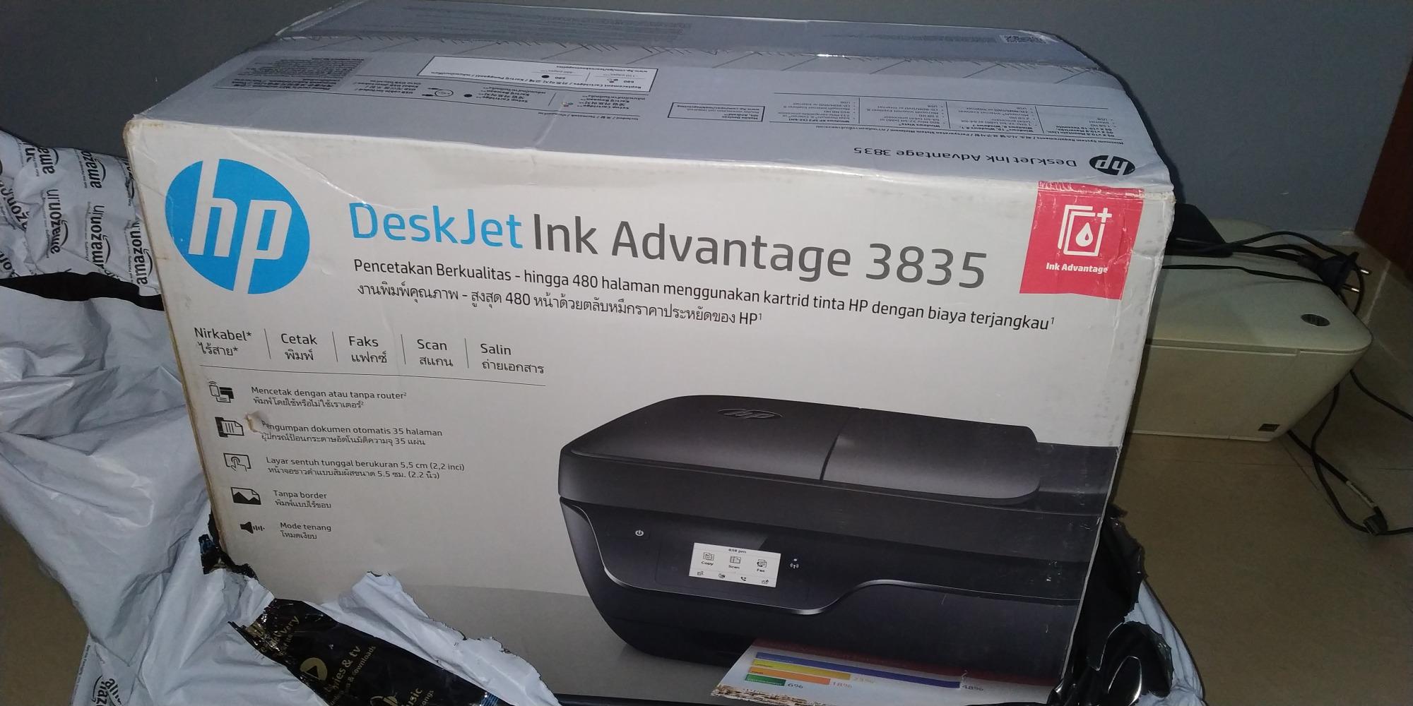 Amazon.in: Buy HP DeskJet 3835 All-in-One Ink Advantage Wireless Colour ...