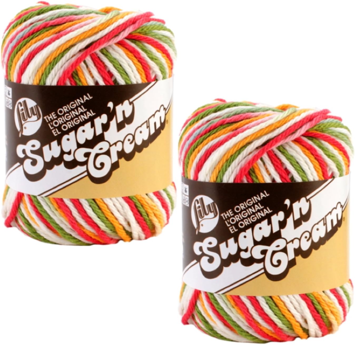 Amazon.com: Lily Sugar 'N Cream The Original Ombre Yarn, 2oz, Gauge 4 ...
