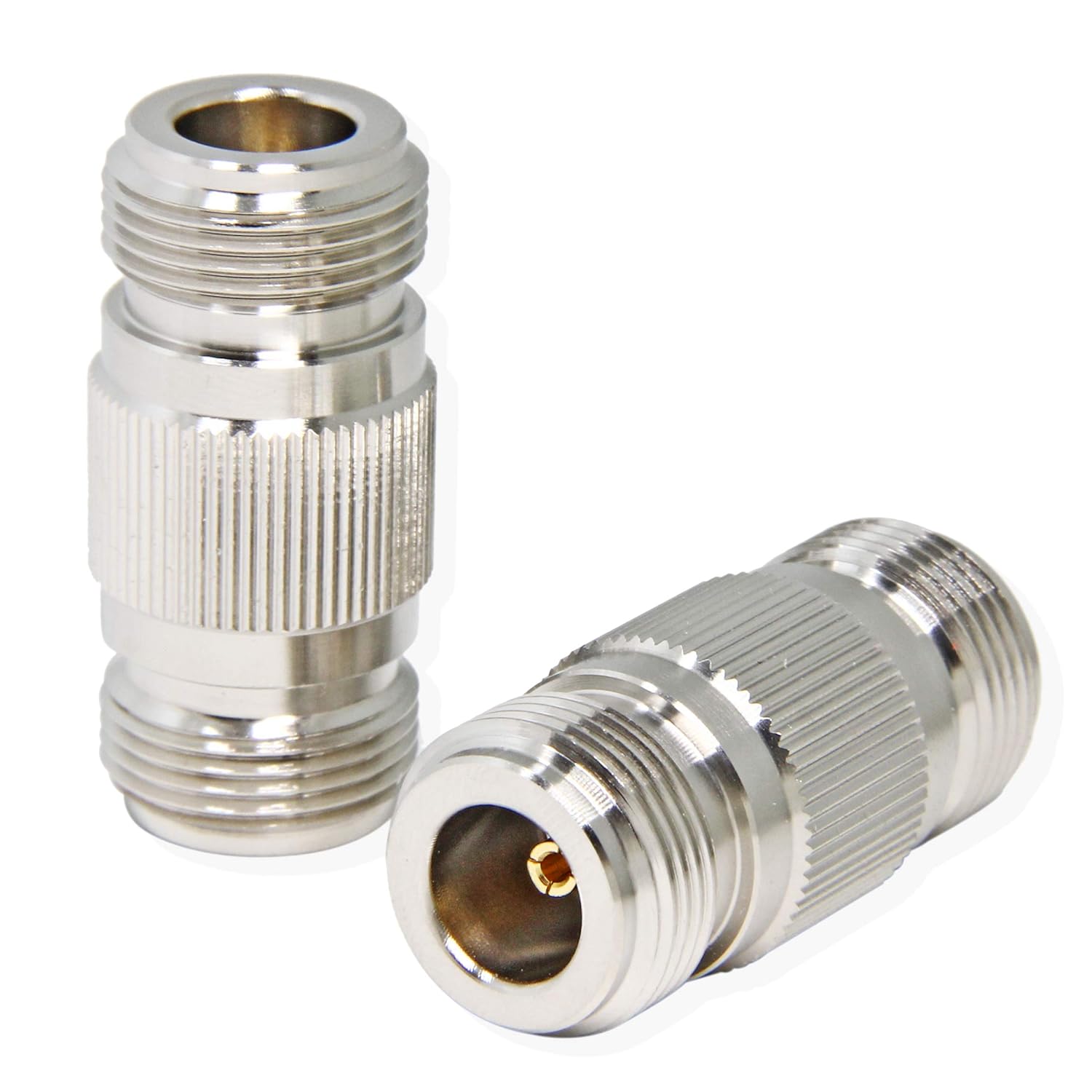 N Female to N Female, N Barrel Connector Coupler Adapter, 50 Ohm ...