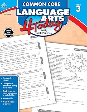 Common Core Language Arts 4 Today, Grade 3 (Common Core 4 Today ...