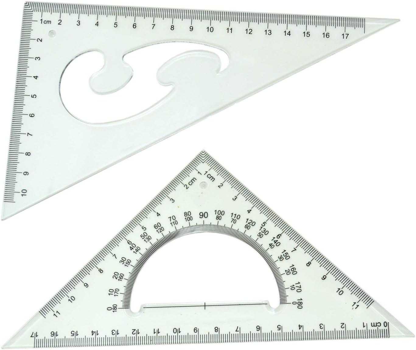 BronaGrand Triangle Ruler Square Set, 30/60 and 45/90 Degrees, Set of 2 ...
