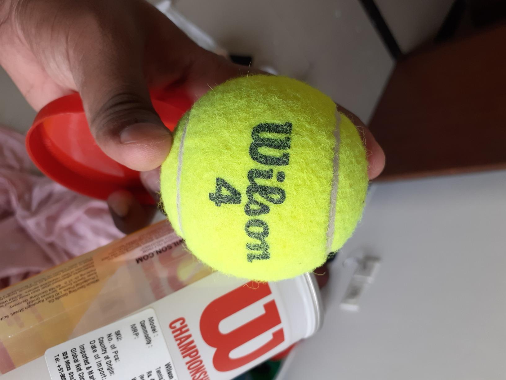 Buy Wilson T1001E Optivis Felt Tennis Ball, (Green) Standard Size ...