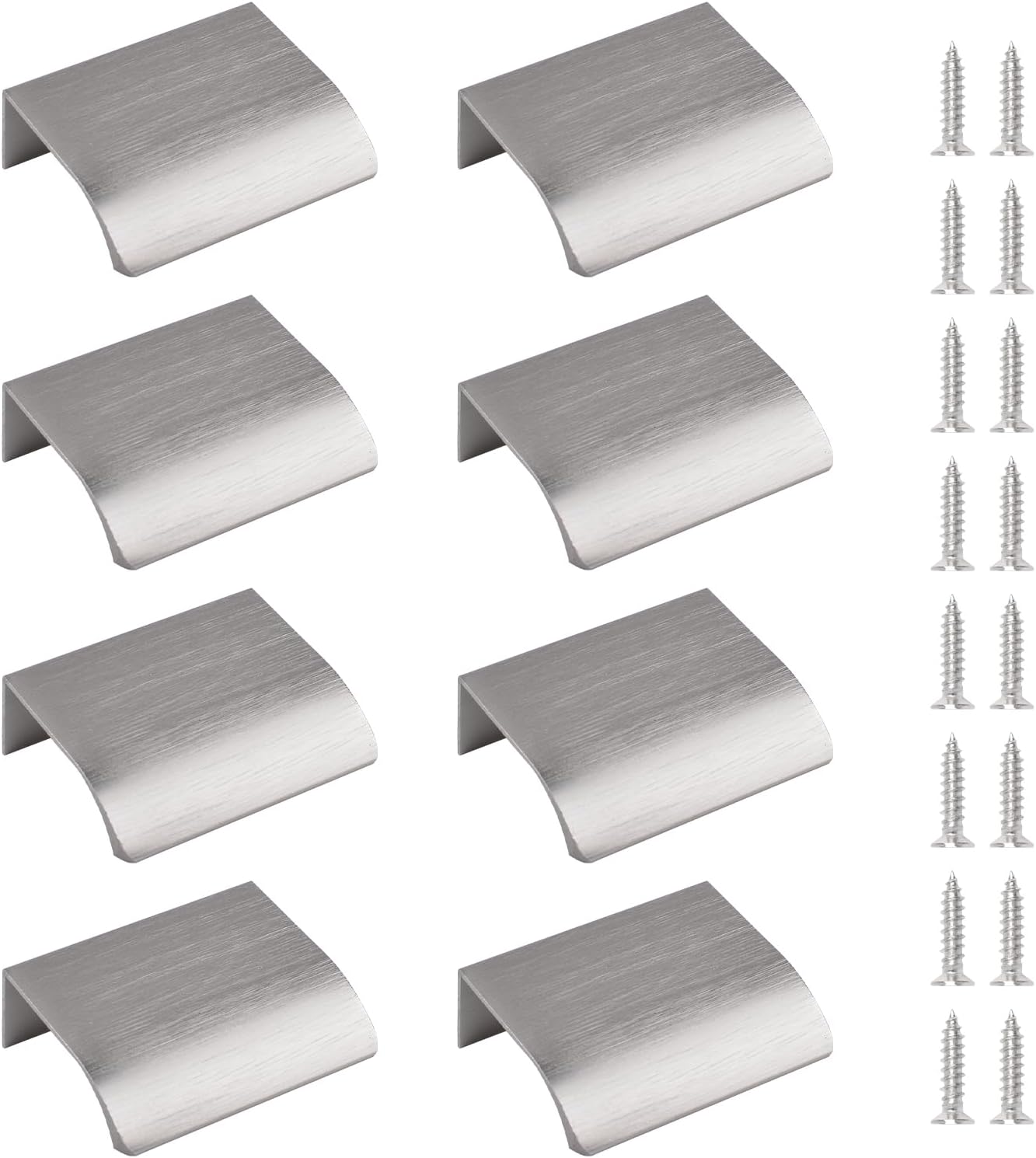 MOROBOR Finger Edge Pull, 8pcs Concealed Handle Modern Style Drawer ...