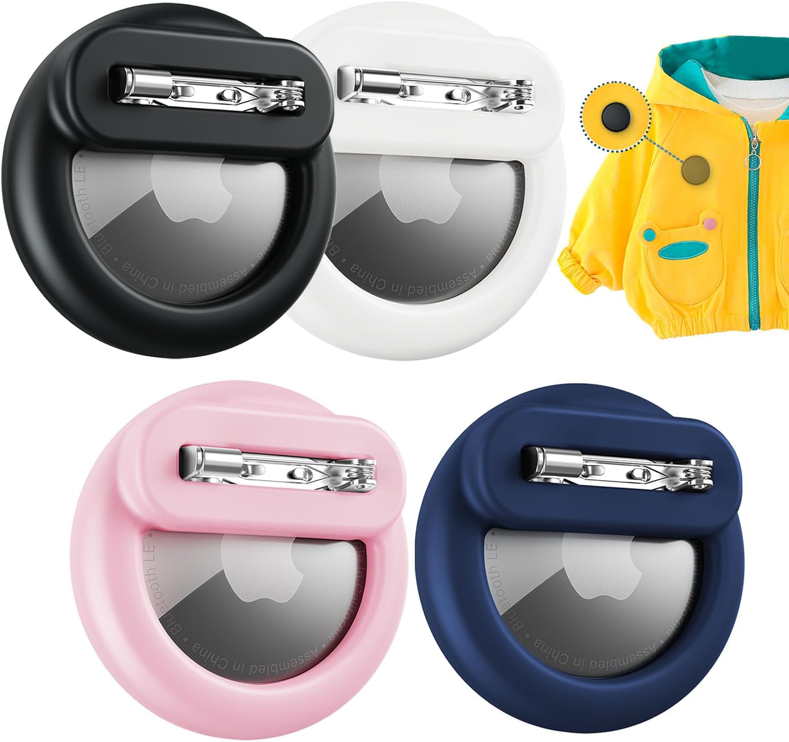 Amazon.com: Apple Airtag Holder for Kids, 4 Pack Airtag Kids Hidden ...