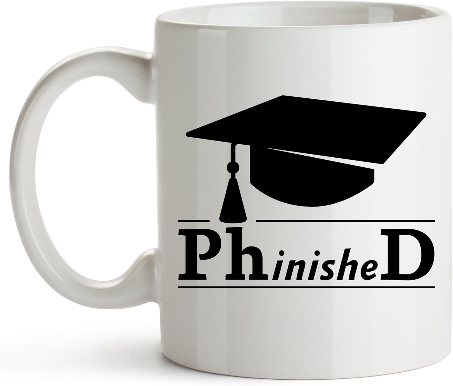 Amazon.com: PhinisheD - 11oz Coffee Mug - College PHD Graduates Gift ...