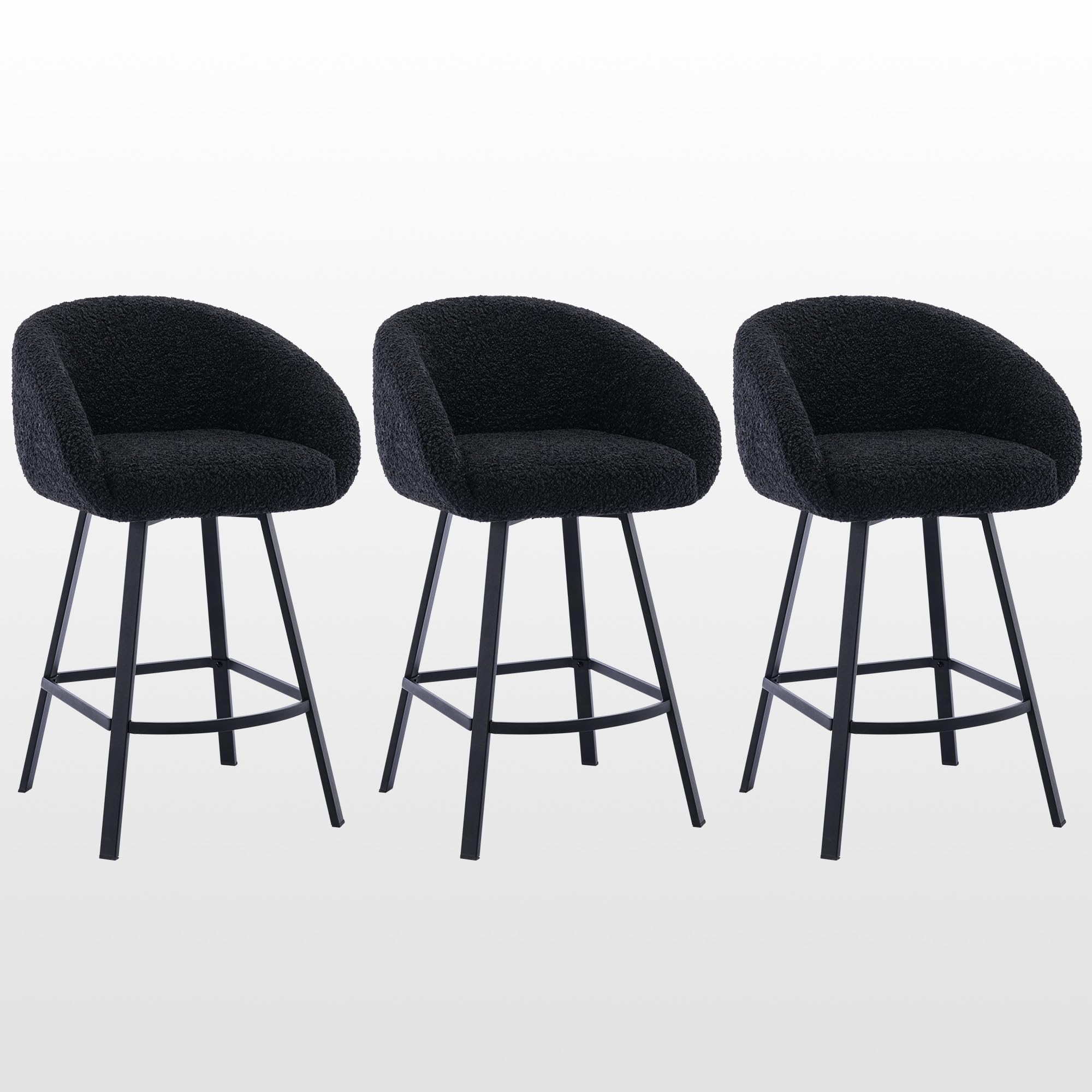 Amazon.com: Zesthouse 26'' Modern Counter Height Bar Stools Chairs Set ...