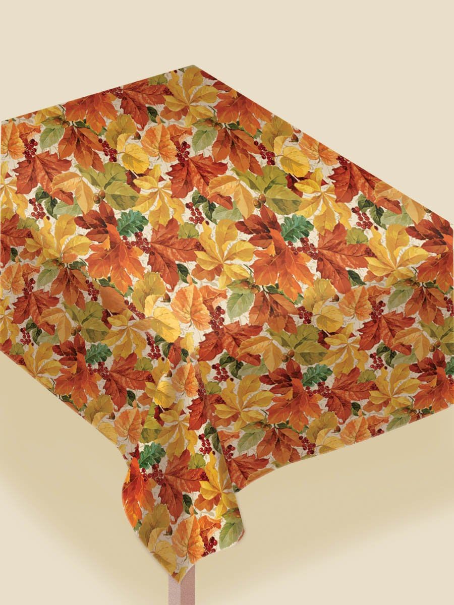 Amazon.com: Elegant Leaves All-Over Print Paper Table Cover : Home ...