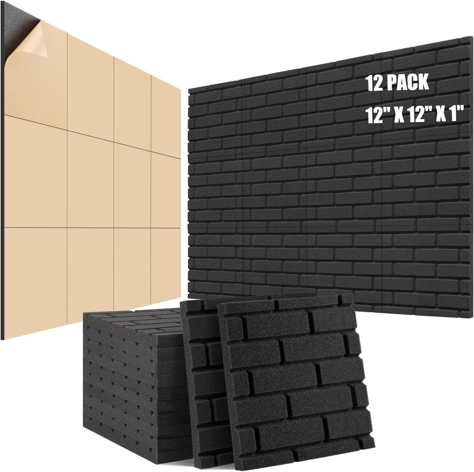 Amazon.com: Sound Proof Foam Panels, Kuchoow Acoustic Panels Fire ...