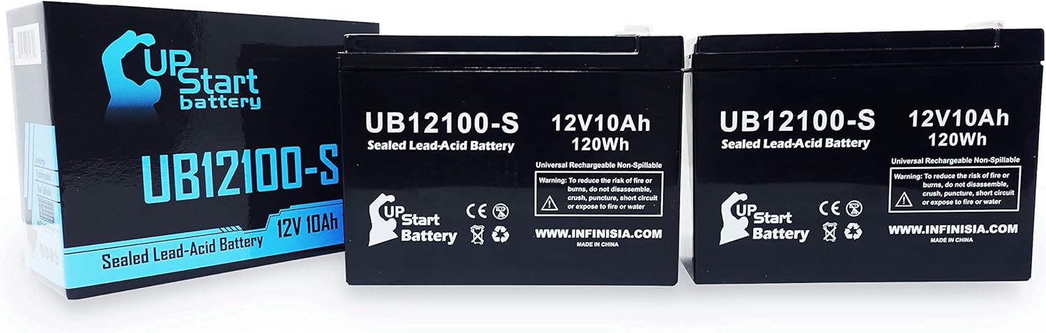 Amazon.com: 2 Pack Replacement for Rascal 370 Fold & Go Battery ...