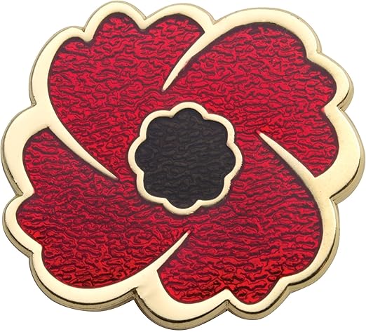 The Royal Canadian Legion Poppy Pin 24K Gold Plate in Velvet Box ...