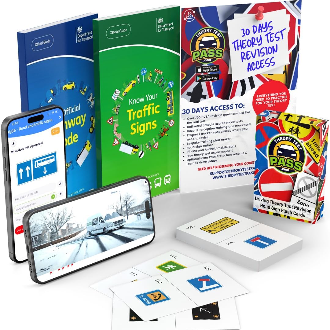 2024 Highway Code Book + Know Your Traffic Signs 2024 UK + 30 Days ...