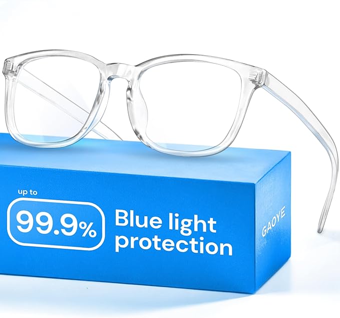 Blue Light Blocking Glasses - Fashion Square Fake Eyeglasses, Anti UV ...