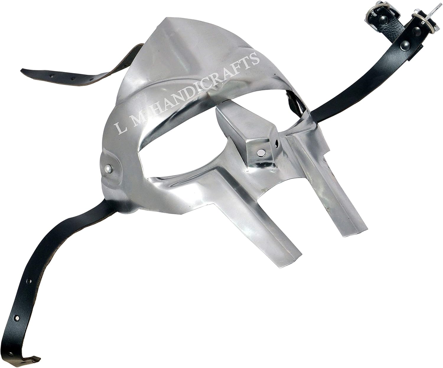 Amazon.com: Lmhandicraffts Steel Roman Gladiator Helmet Face Mask MF ...