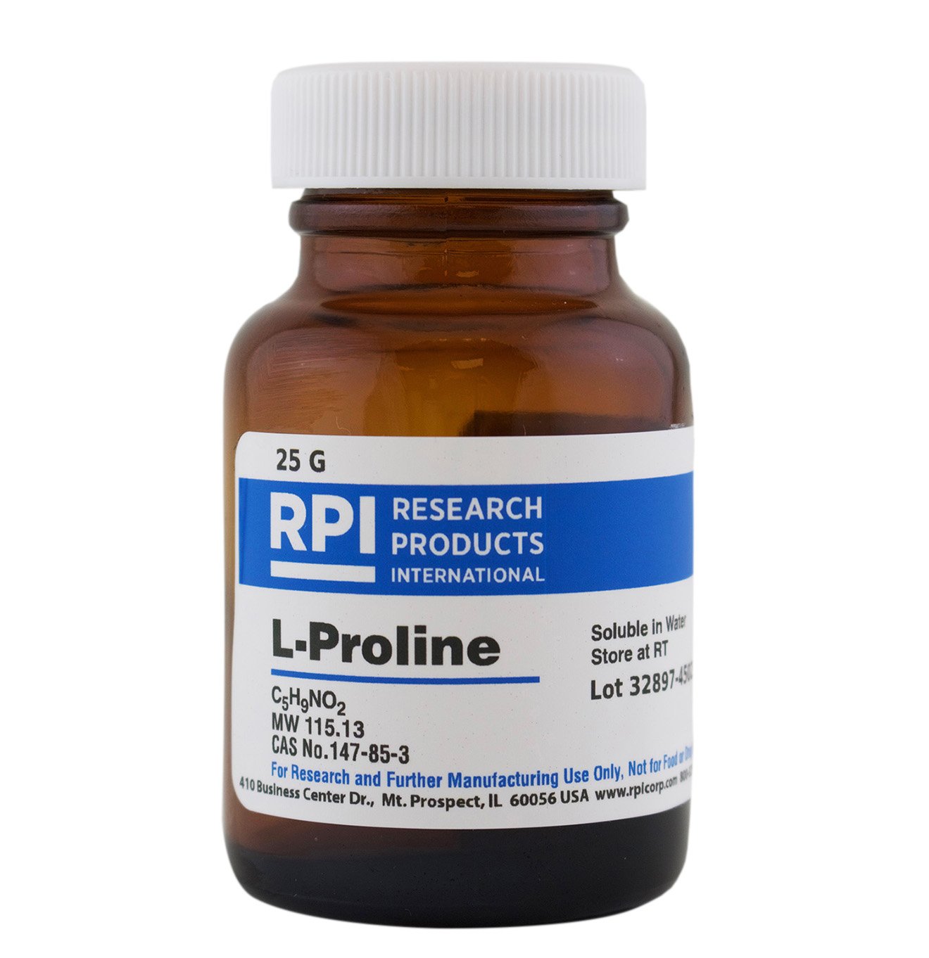 L-Proline, 25 Grams: Amazon.com: Industrial & Scientific