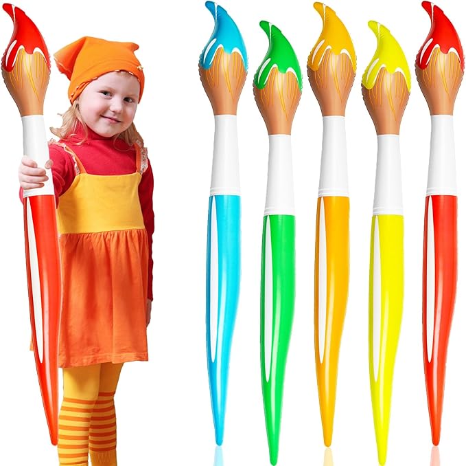 Amazon.com: 6 Pcs 41.4 Inch Giant Inflatable Paint Brush Large Blow up ...