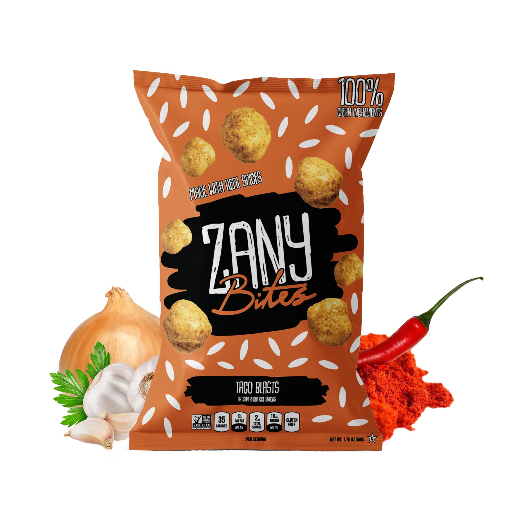 Amazon.com: Zany Bites Taco Blasts - Non-GMO, Gluten Free, Nut Free ...