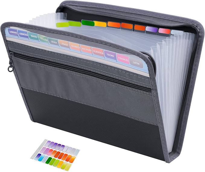 A4 Water-Resistant Expanding Document Wallet with Tabs - Portable ...