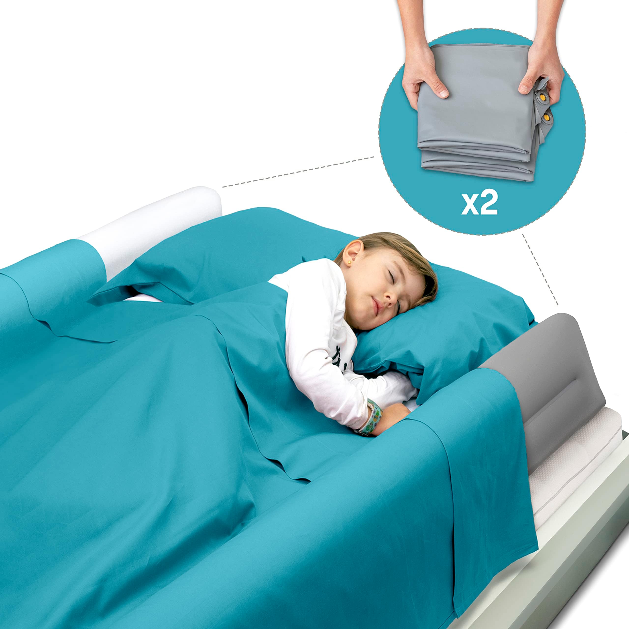 Amazon.com : BANBALOO - 2-Pack Inflatable Bed Bumper for Children ...