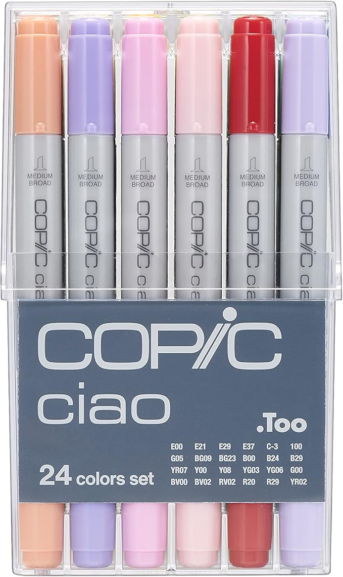 Copic Markers Ciao 24 Piece Basic Marker Set : Amazon.ca: Home