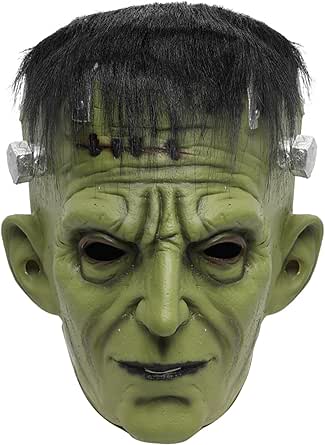 Amazon.com: Frankenstein Mask Adult Men, Monster Halloween Headpiece ...