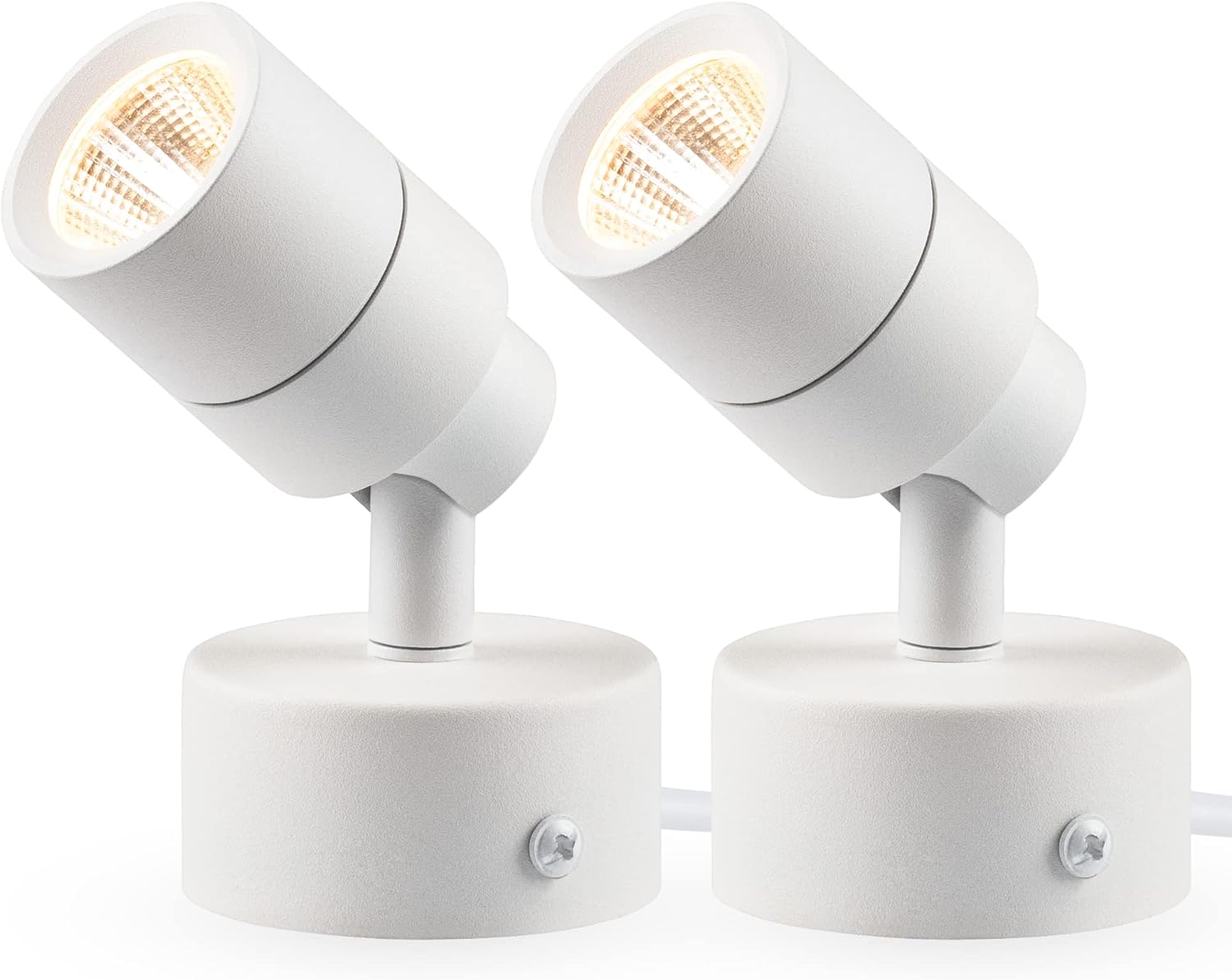 SUNVIE 2 Pack LED Up Lights for Indoor Use Uplight, Warm White Floor ...