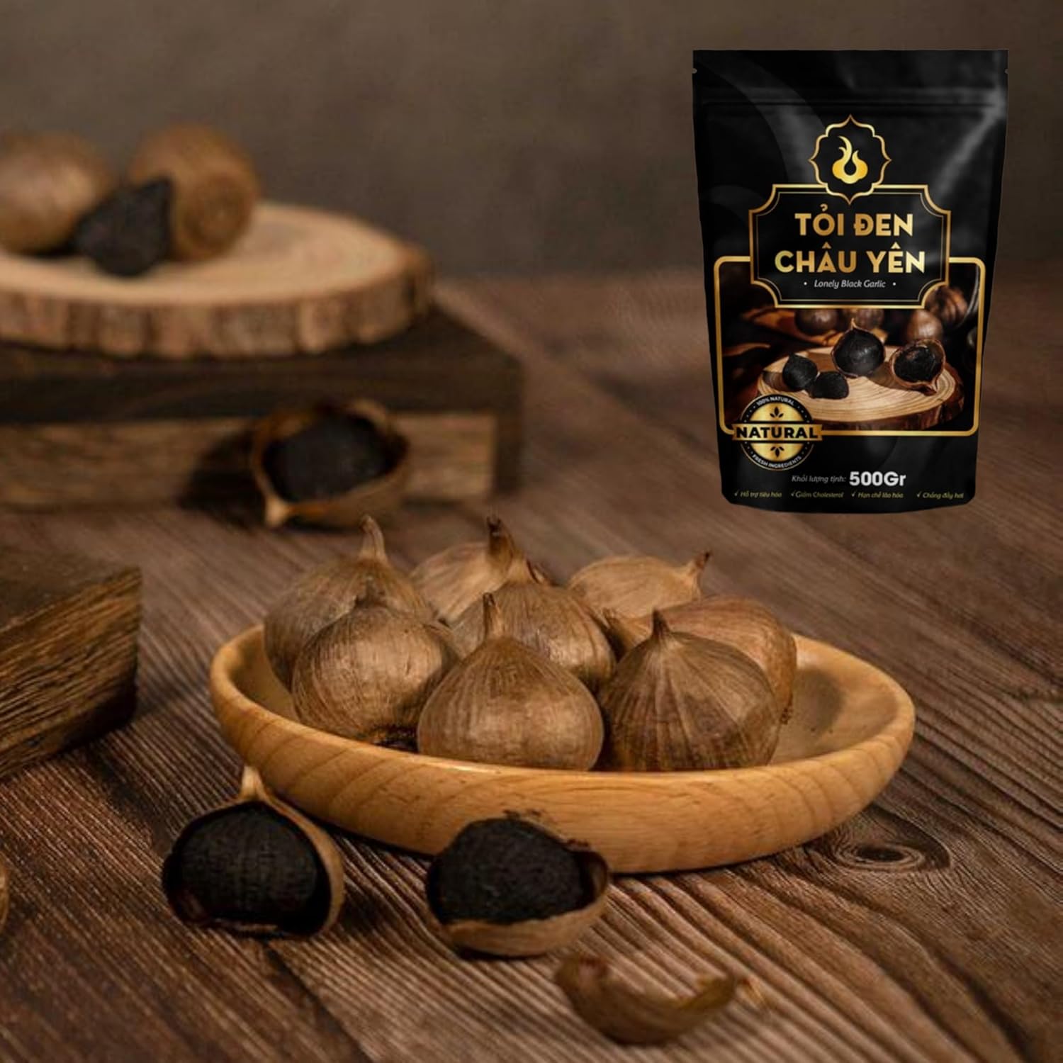 Amazon | 一片種 黒にんにく500g 90日長期 熟成 発酵 ベトナム産 無添加 黒ニンニク (500gx1袋) | Lonely Black Garlic(孤独な黒にんにく ...