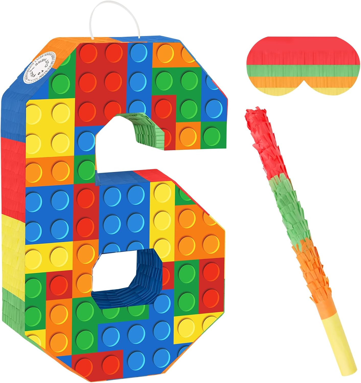 Amazon.com: Lemicin Number Building Blocks Decor for Pinata Birthday ...