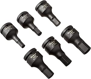 Blackhawk By Proto UH-3406MS Drive Metric Hex Bit Impact Socket Set, 3/ ...