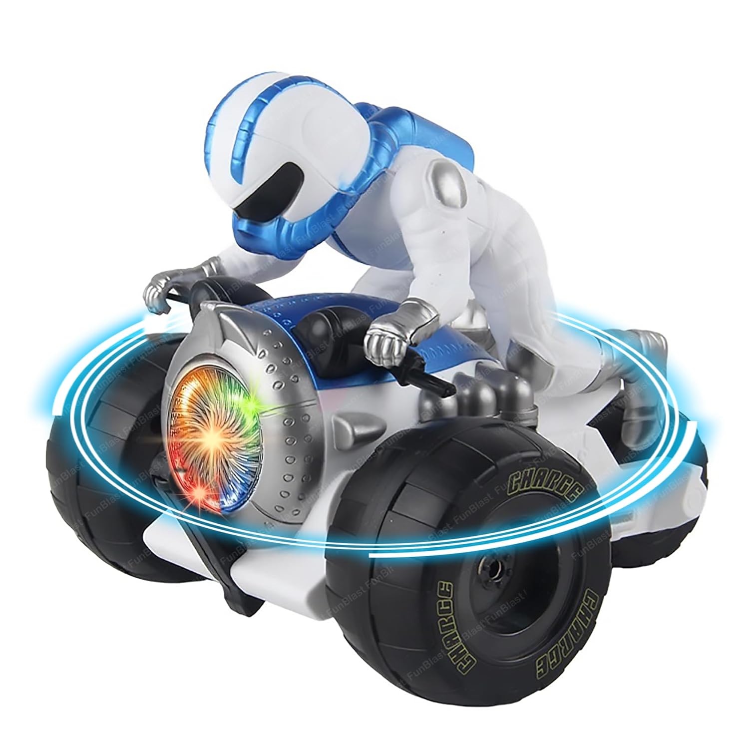 FunBlast Stunt Spin Motorcycle Toy – 360 Degree Rotation Vehicle Toy, B ...