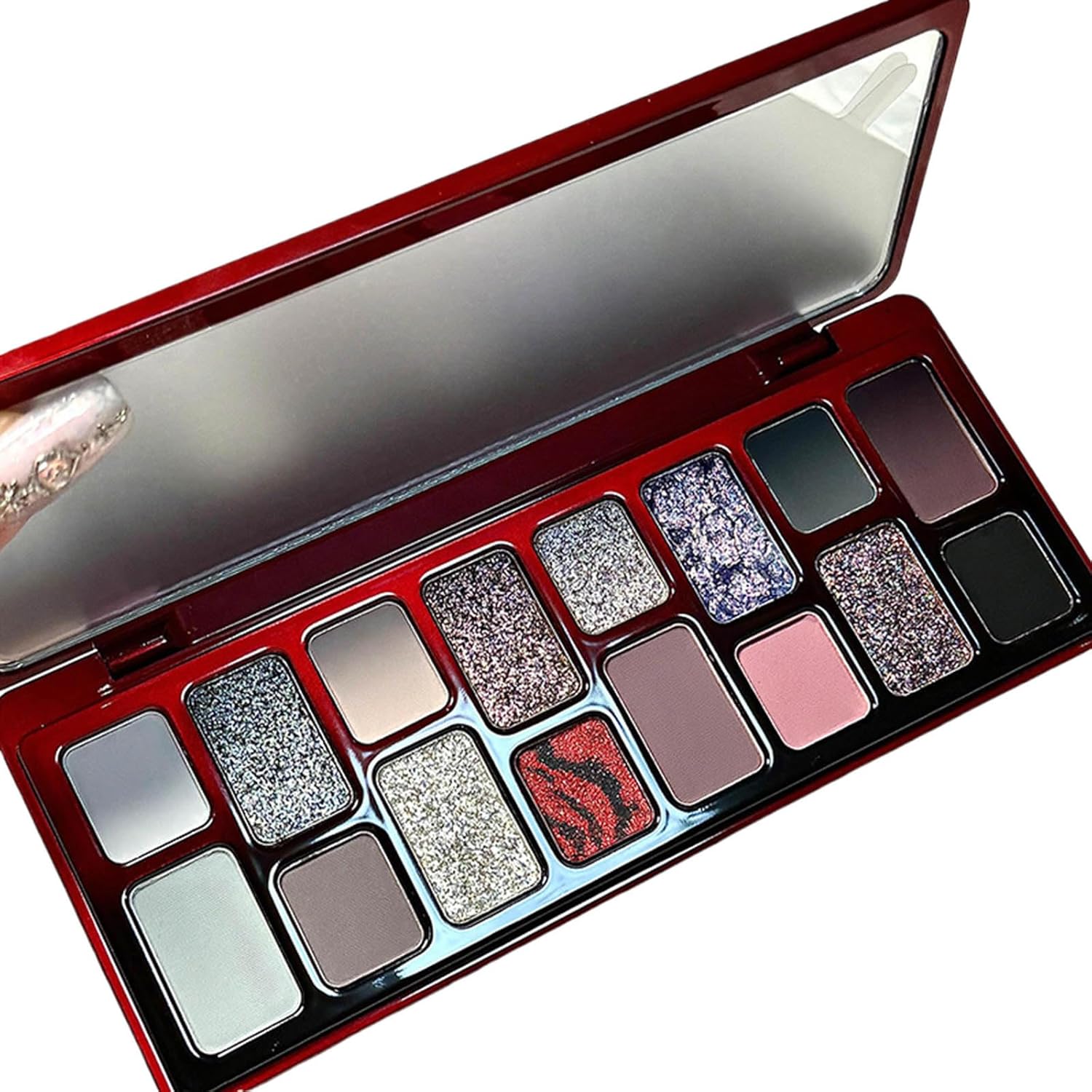 Amazon.com : MeiPlumLai Goth Eyeshadow Palette 16 Colors Matte Metallic ...