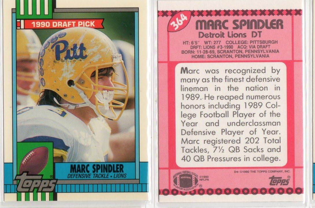 Amazon.com: Marc Spindler Topps Tiffany Limited Edition Rookie Football ...