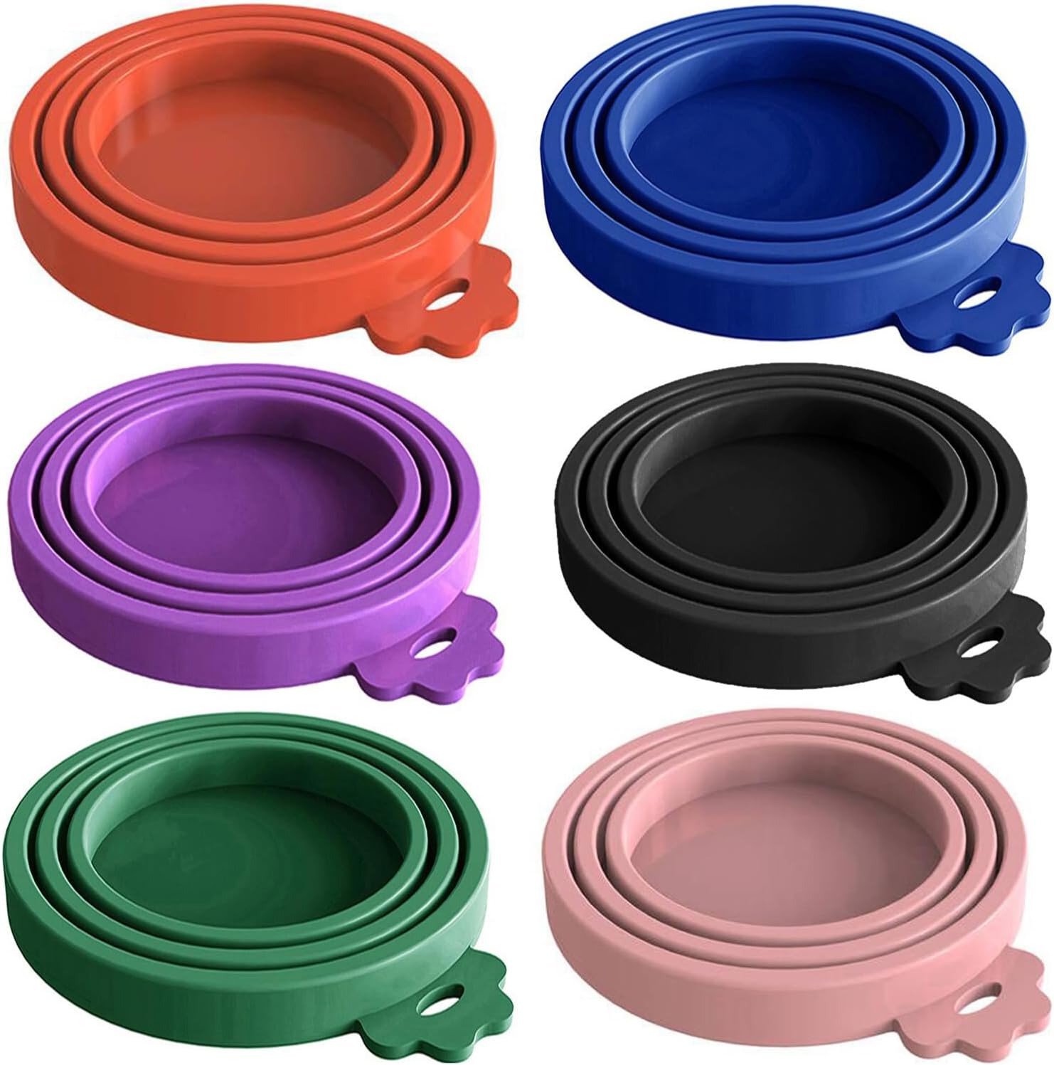 Amazon.com: Joyinjojo 3 Pack Pet Food Can Covers Lids, Universal Size ...