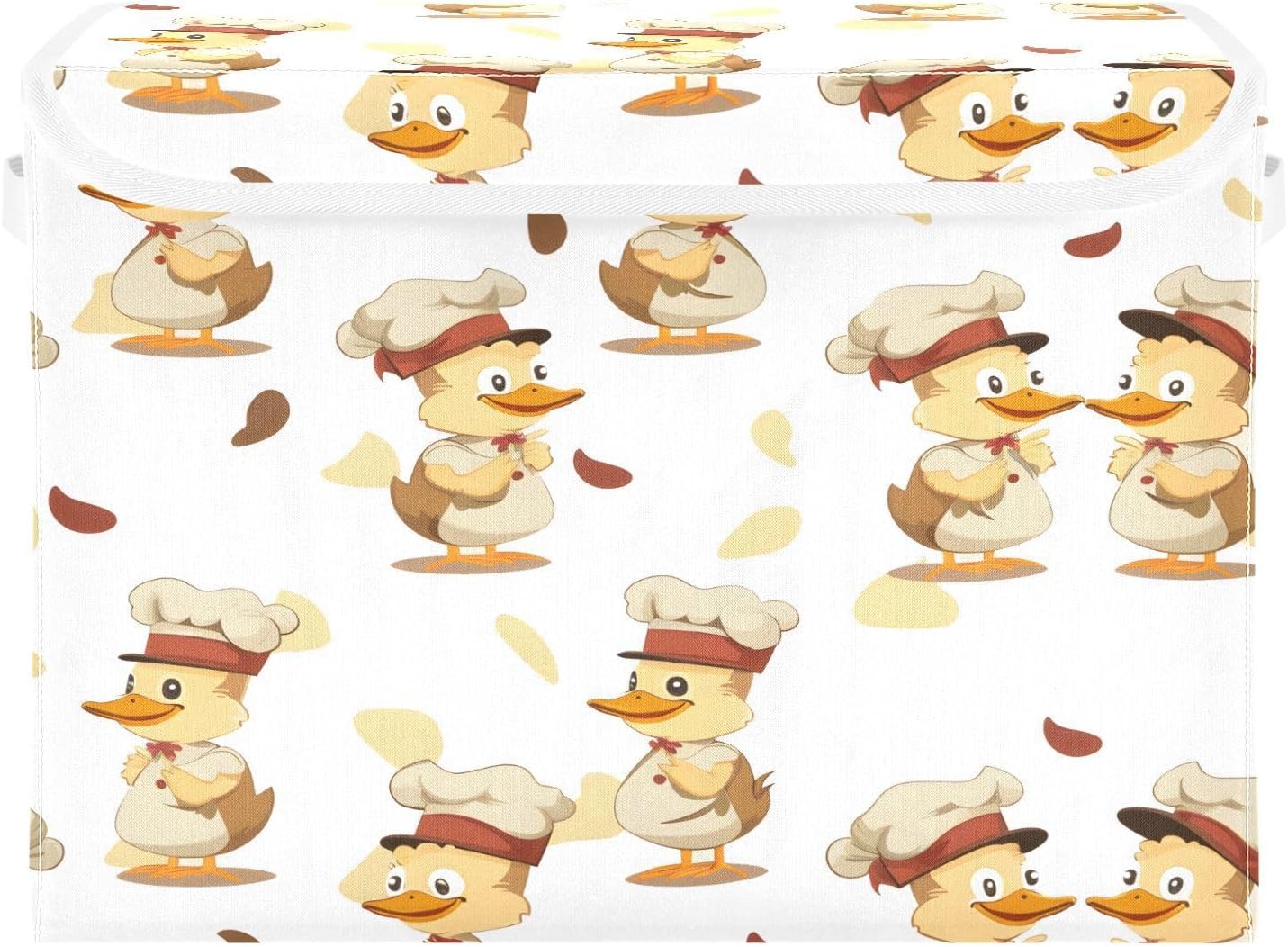 Amazon.com: Large Collapsible Storage Bins with Lids, Chef Duck Storage ...