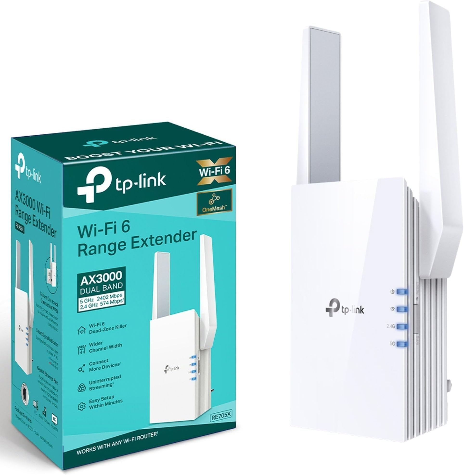 TP-Link AC2600 Dual Band Mesh Wi-Fi Range Extender, Wi-Fi Booster ...