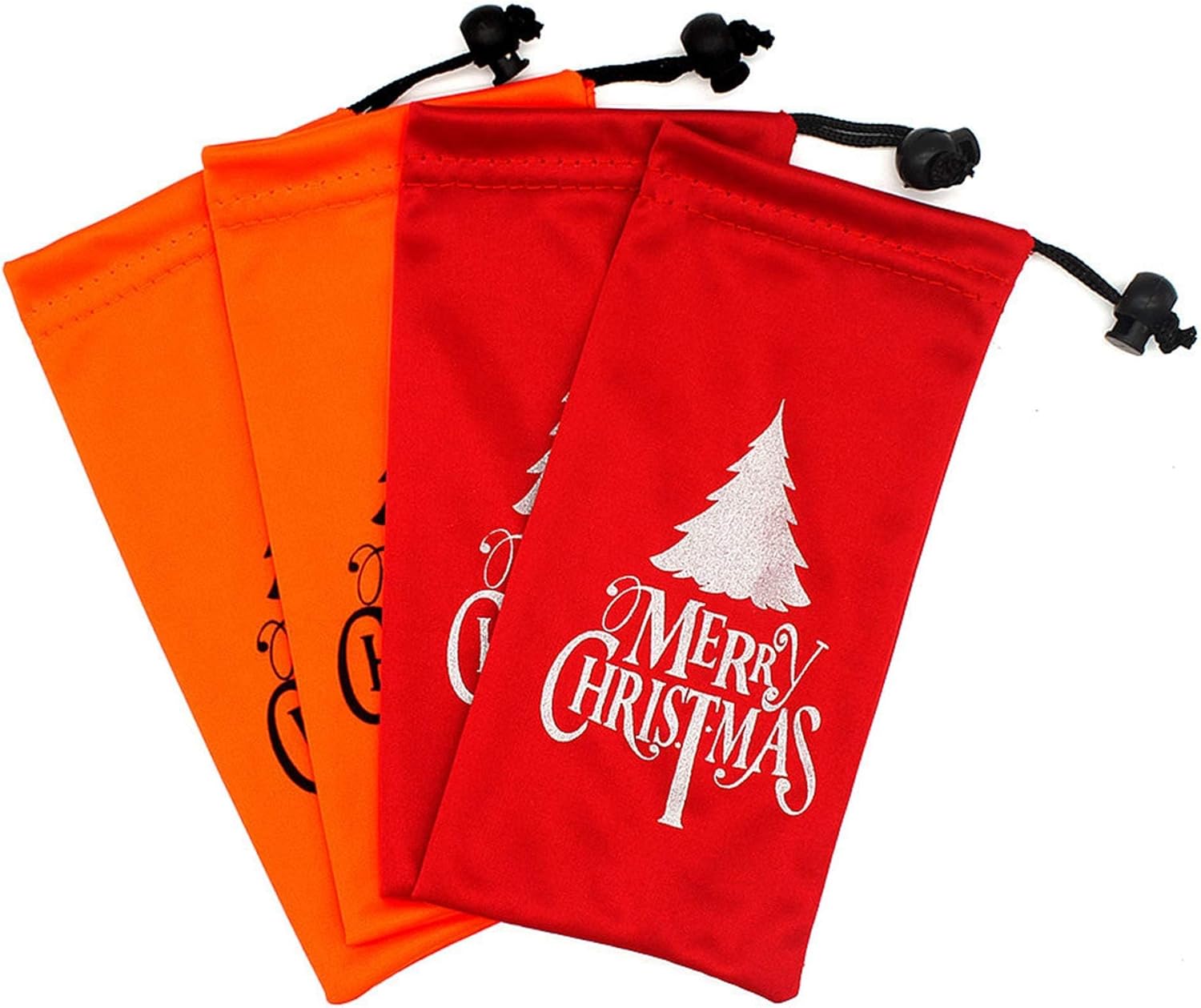 Soft Storage Pouch Bead Lock Eyewear Pouch Reusable Christmas Gift Bags ...