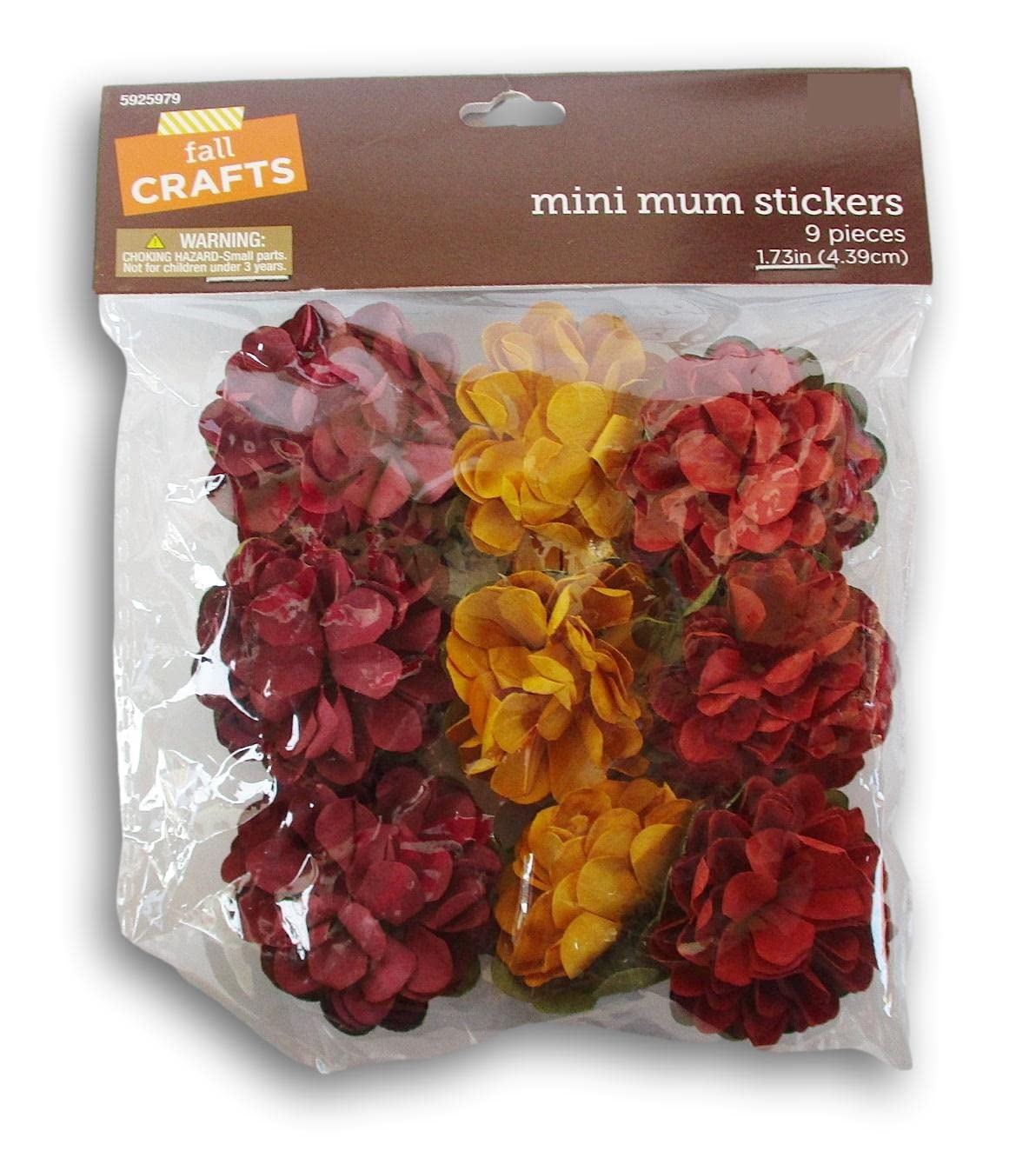 Amazon.com: 3D Flower Stickers for Floral Crafts, Scrapbooking - Autumn ...