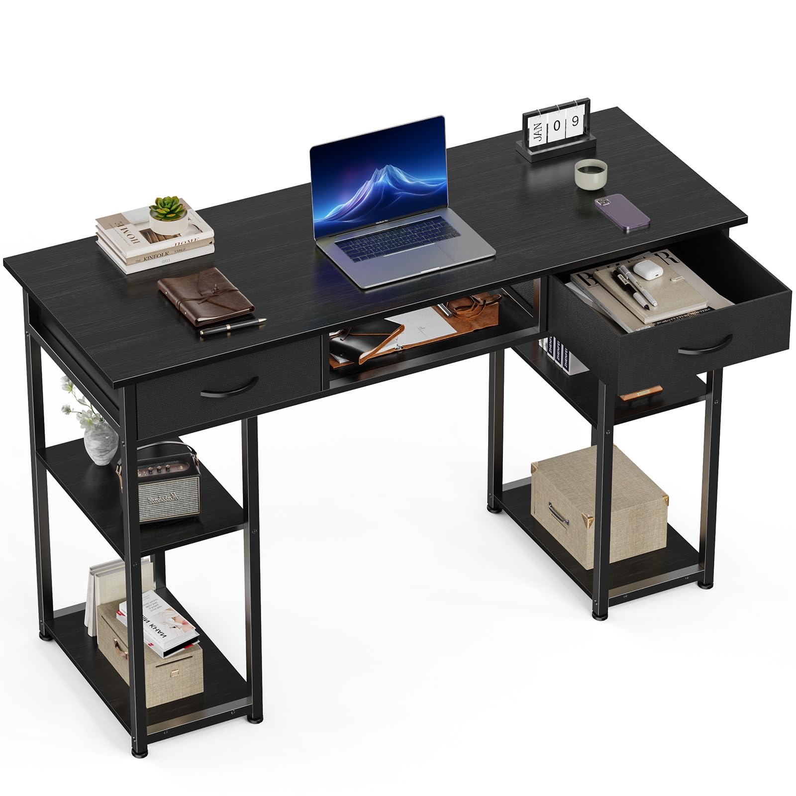 Amazon.com: OLIXIS Computer Desk with Drawers Study Writing Table with ...