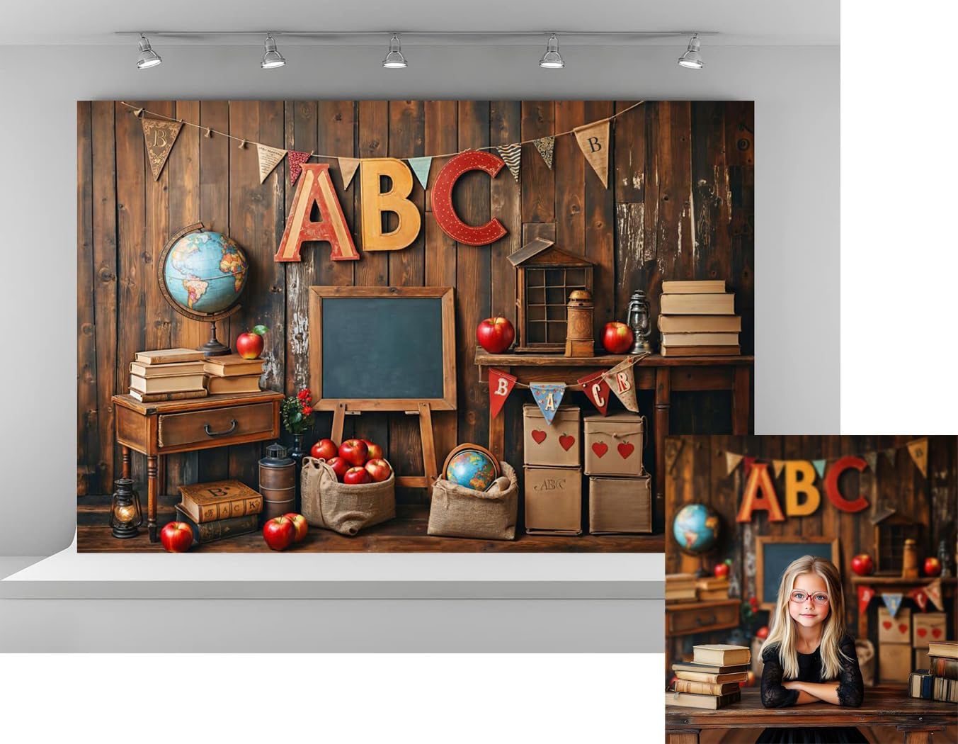 Amazon.com : Kate 7x5ft Love Study Backdrops for Photography Back to ...