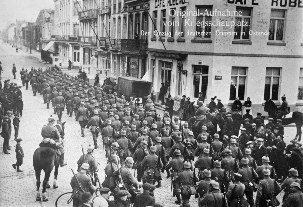 Ww1 German Soldiers Marching Accelerating Adaptation On The Western