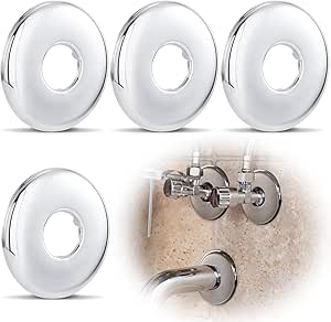 CustomyLife 4 Pack Round Escutcheon Plate, OD 2.45inch Stainless Steel ...