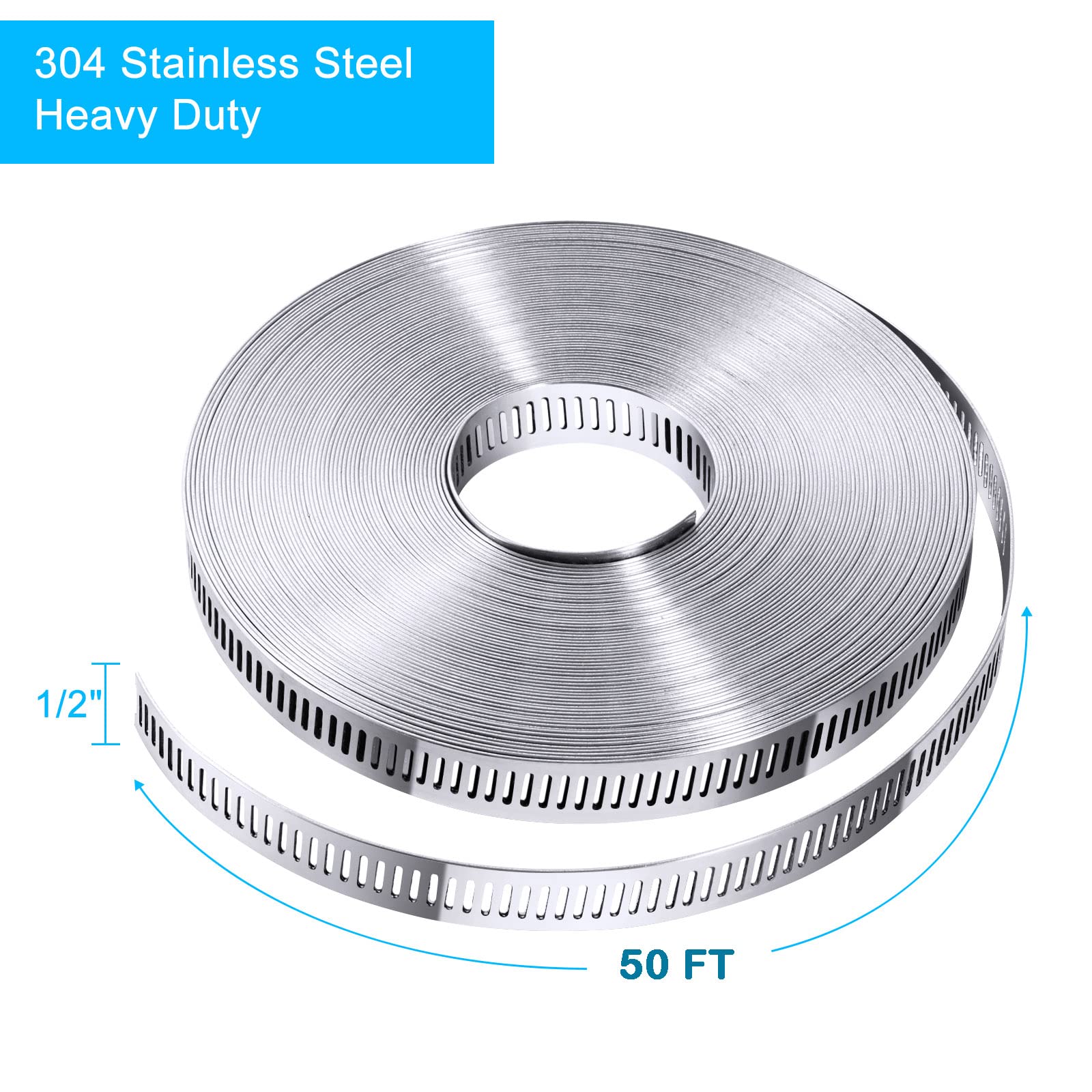 Snapklik.com : STEELSOFT Stainless Steel Band Clamp System, DIY, Large ...