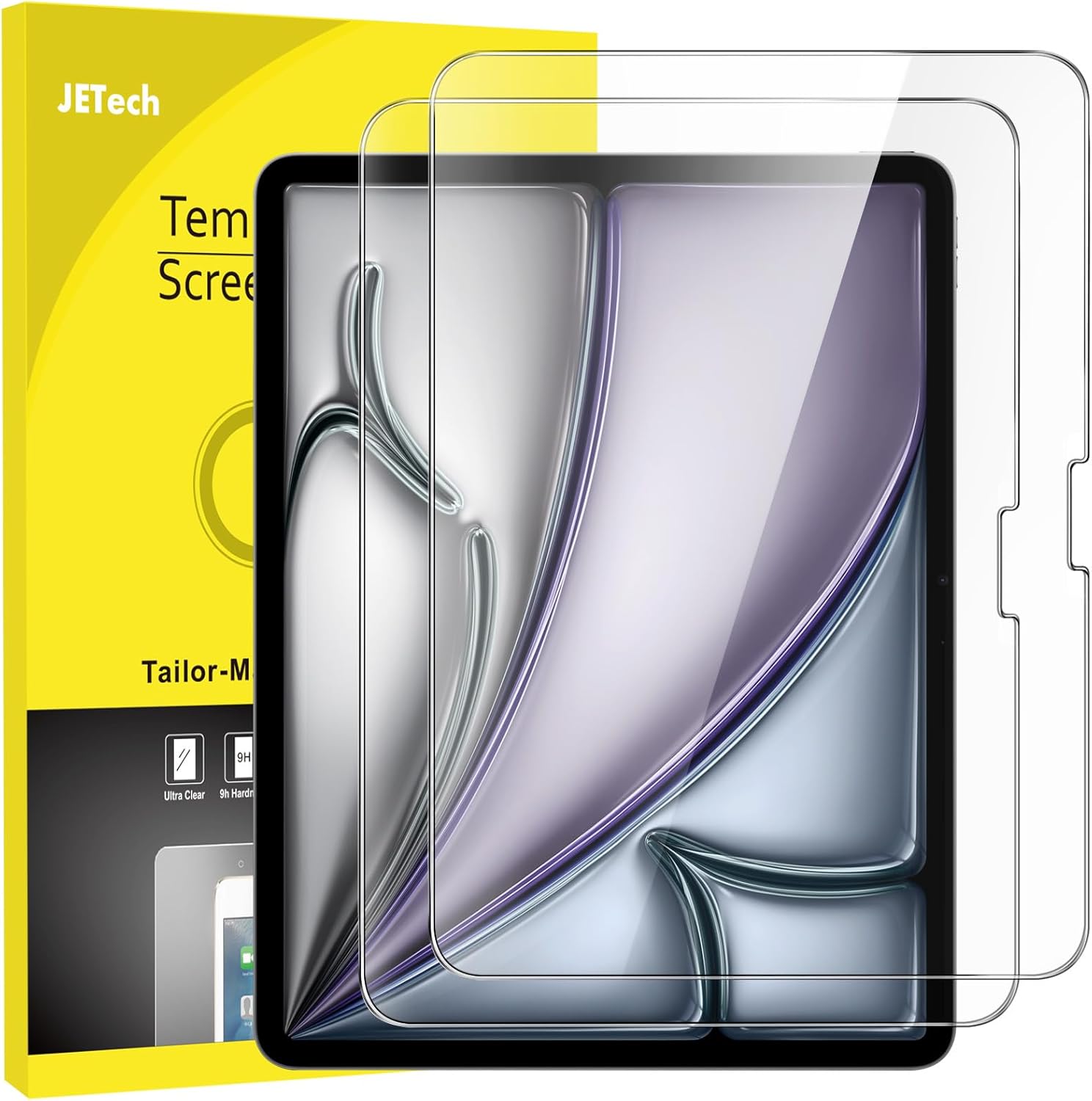 JETech Screen Protector for iPad Air 13-Inch M2 (2024), 9H Tempered ...